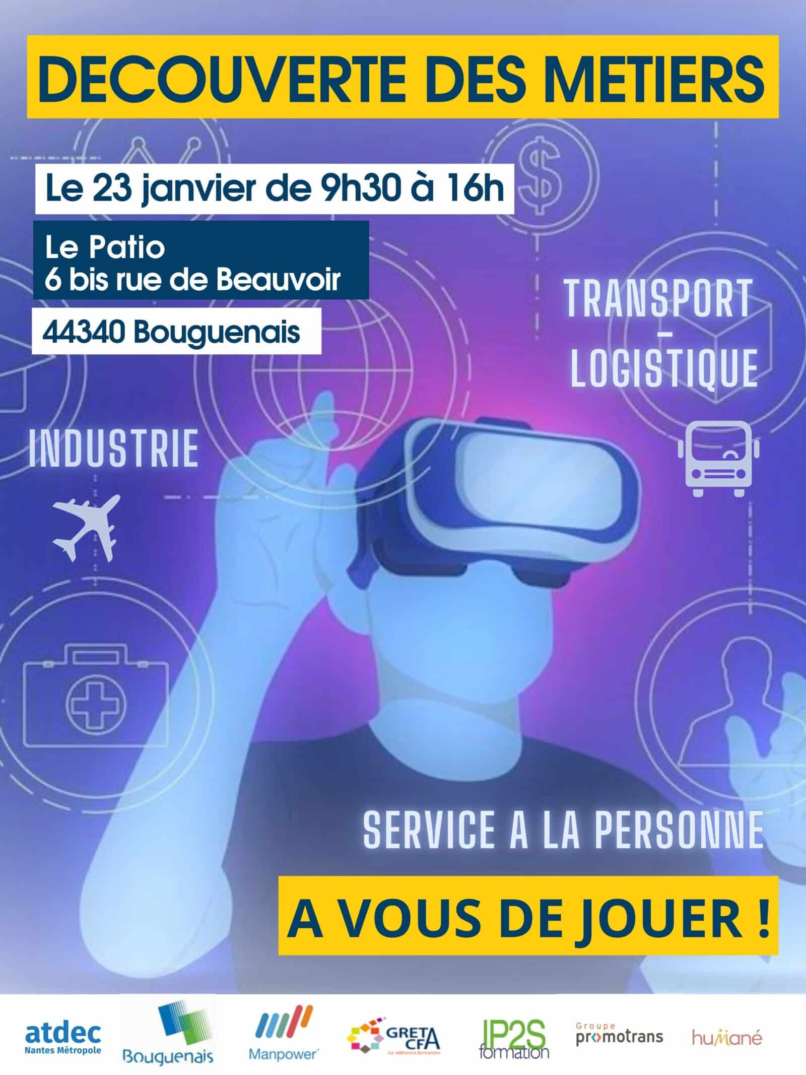 Découverte des métiers autour de 3 filières - Atdec Nantes Métropole