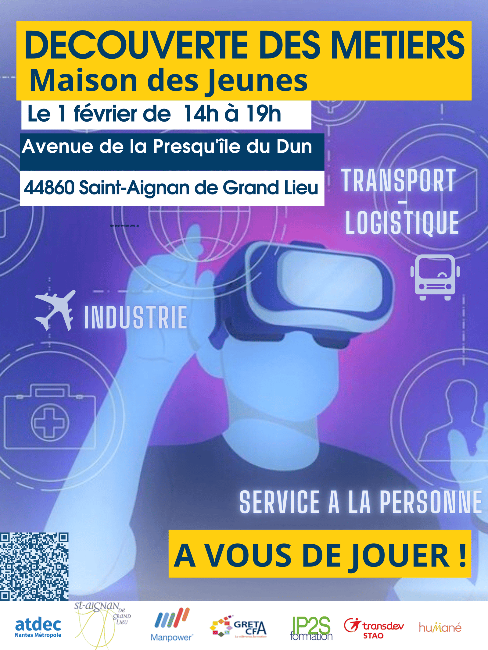 Découverte des métiers autour de 3 filières - Atdec Nantes Métropole