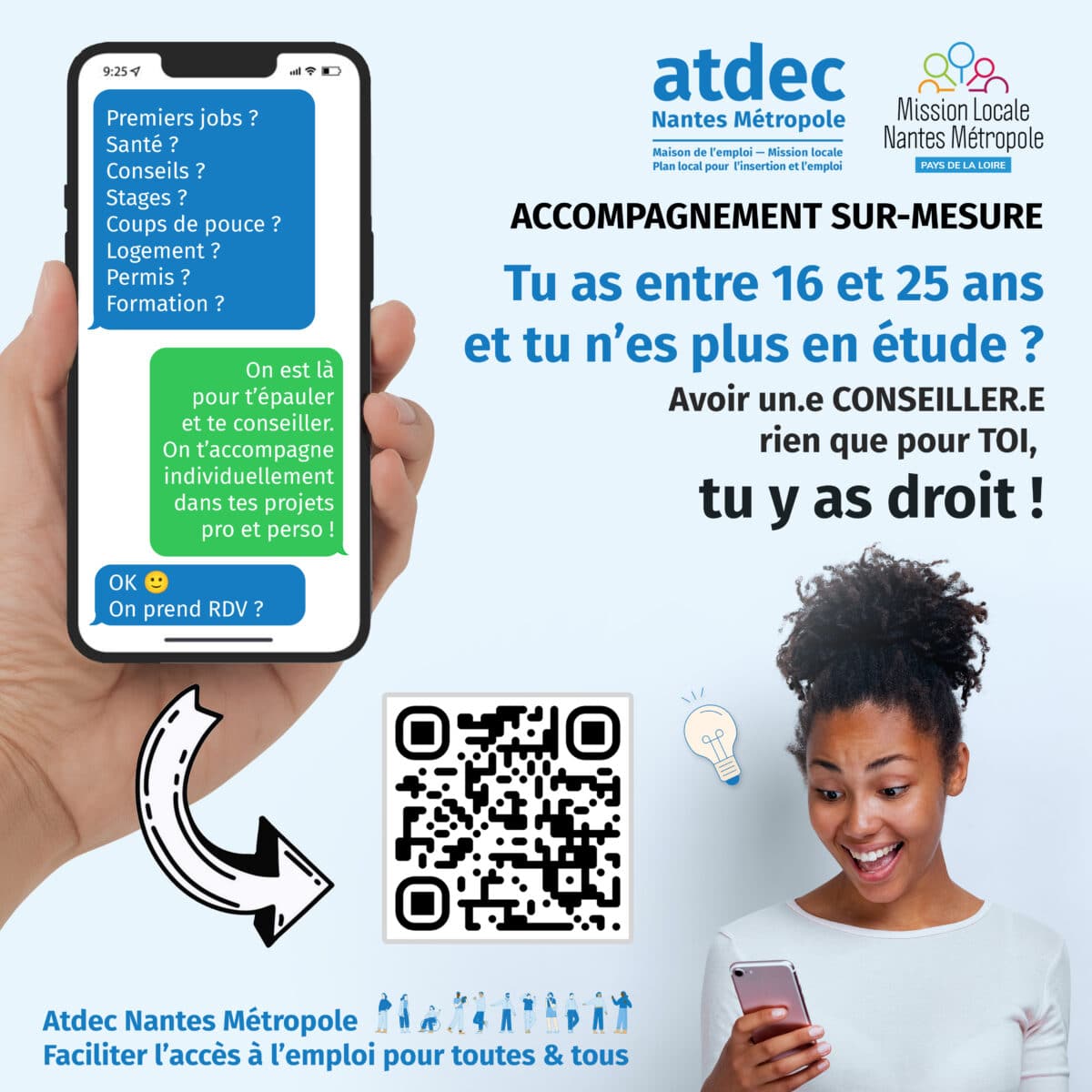 Atdec Nantes Métropole, Faciliter l'accès à l'emploi